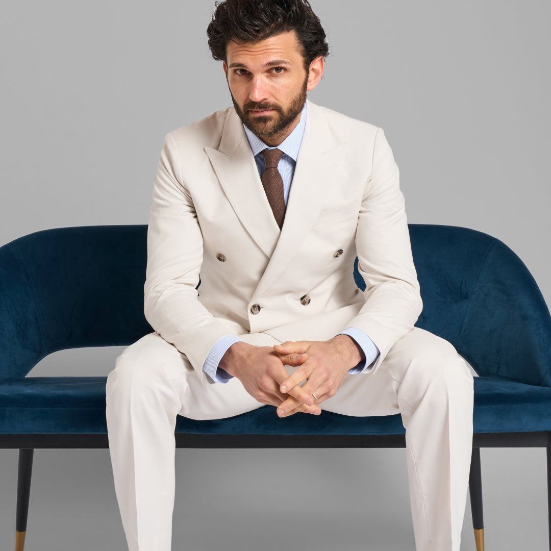 Men's Cream Suit Jackets - Custom-Made for You.