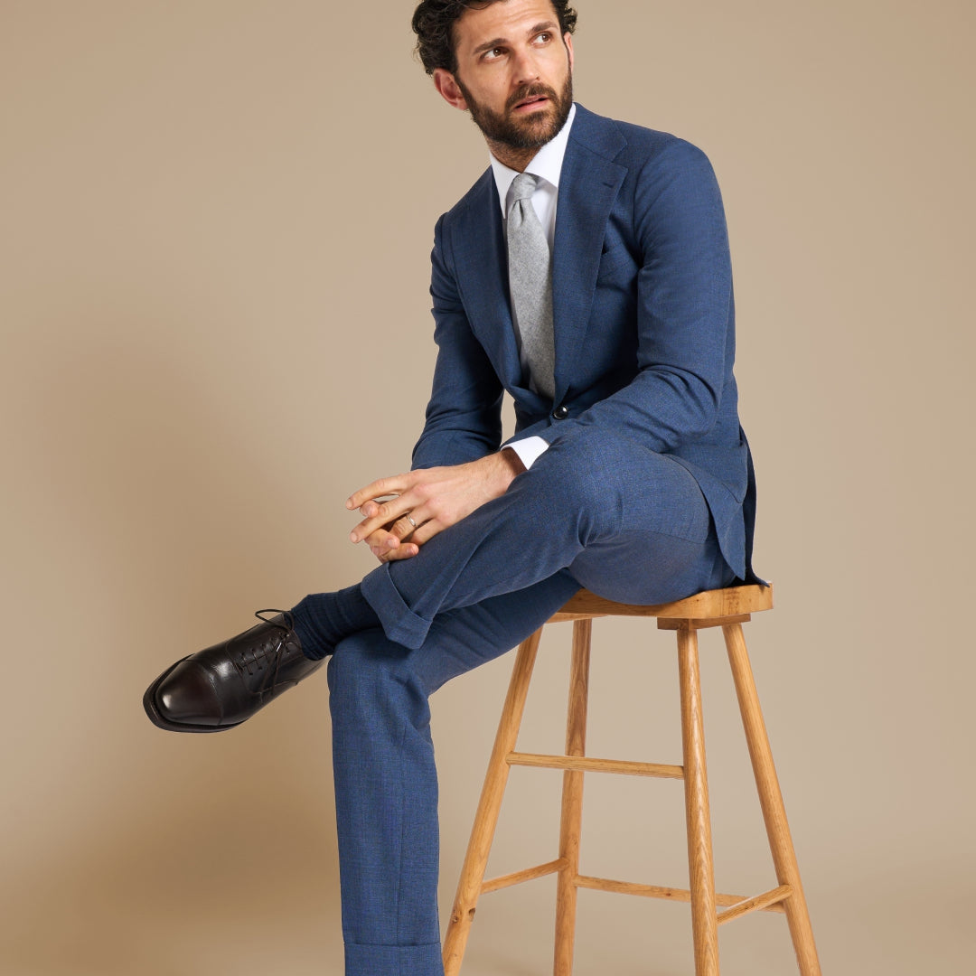 Men's Dusty Blue Suits - Custom-Made for You.