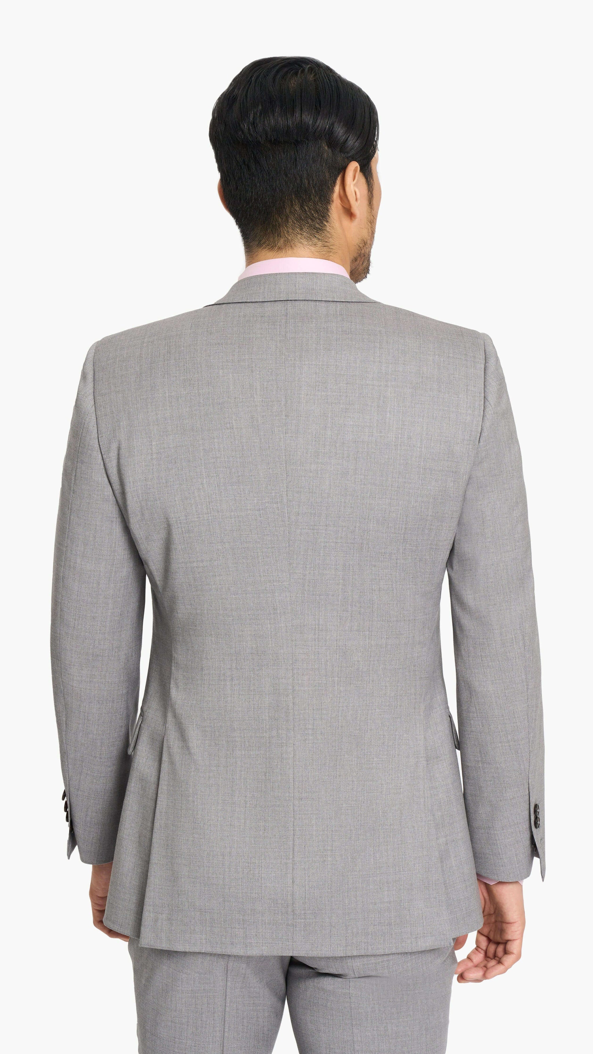 Reda Steel Grey Twill Custom Suit