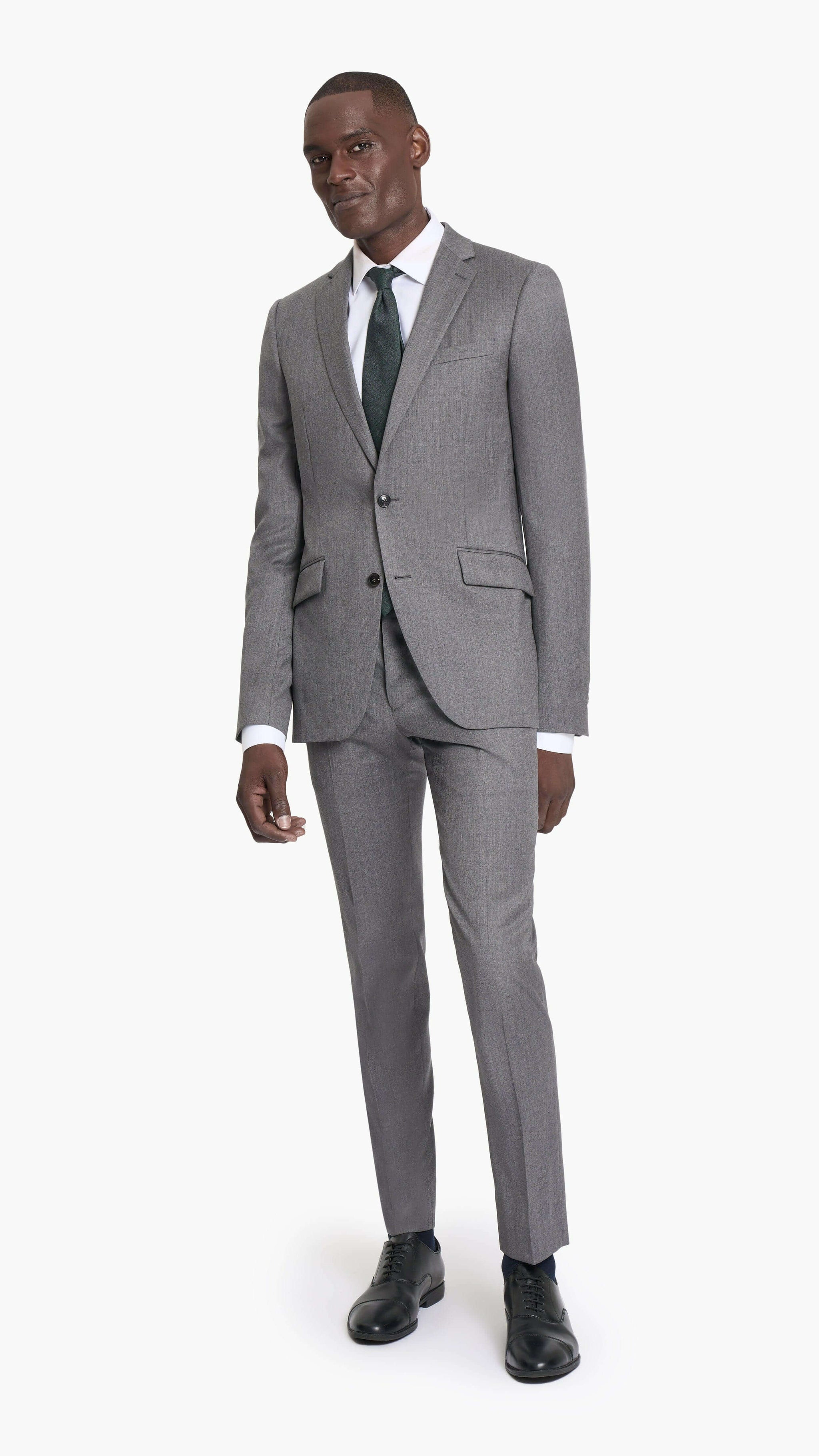 Reda Iron Grey Twill Custom Suit - Edit Suits Co.