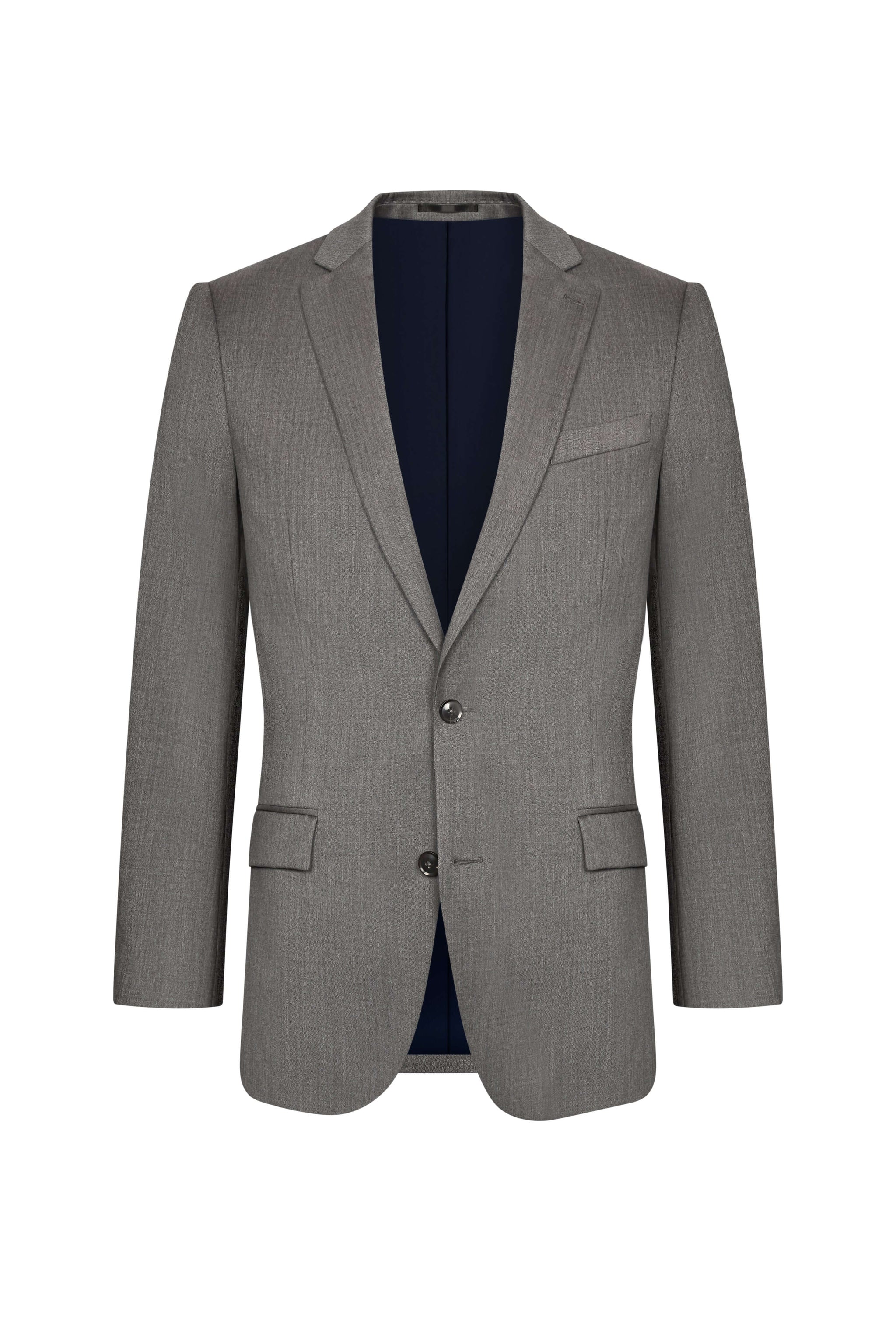 Reda Iron Grey Twill Custom Suit - Edit Suits Co.