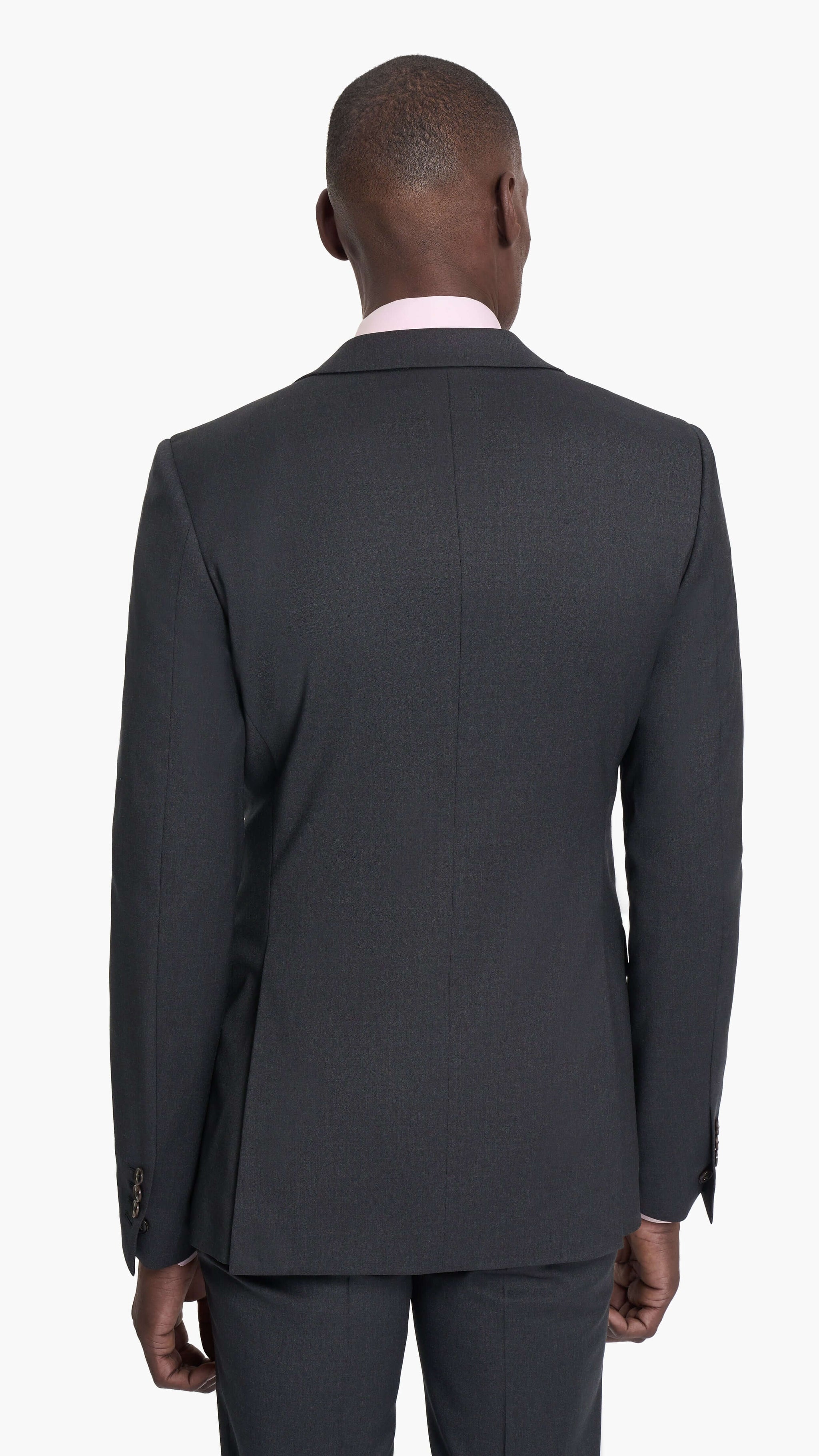 Reda Charcoal Grey Twill Custom Suit - Edit Suits Co.