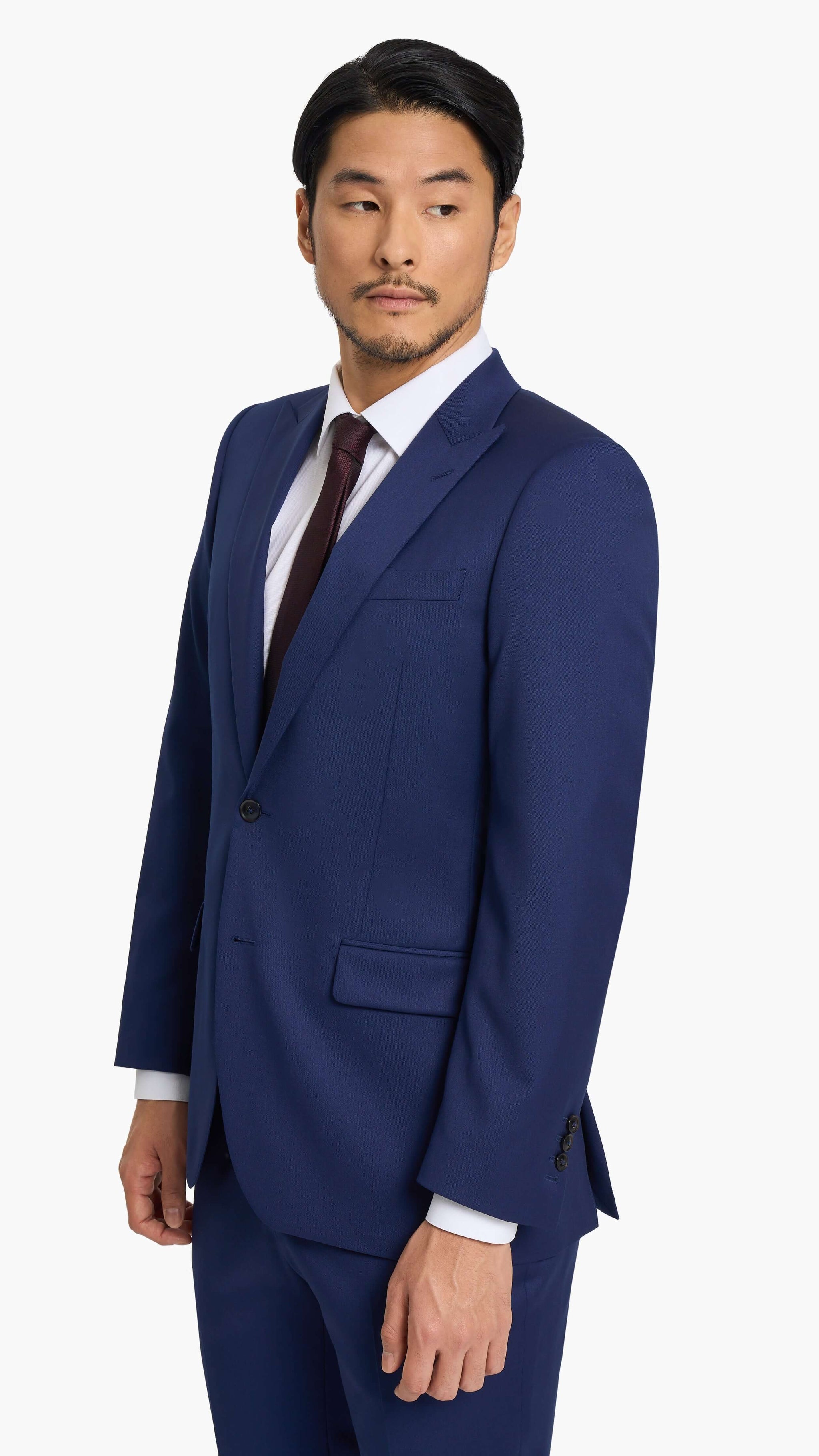 Reda Royal Blue Twill Custom Suit - Edit Suits Co.