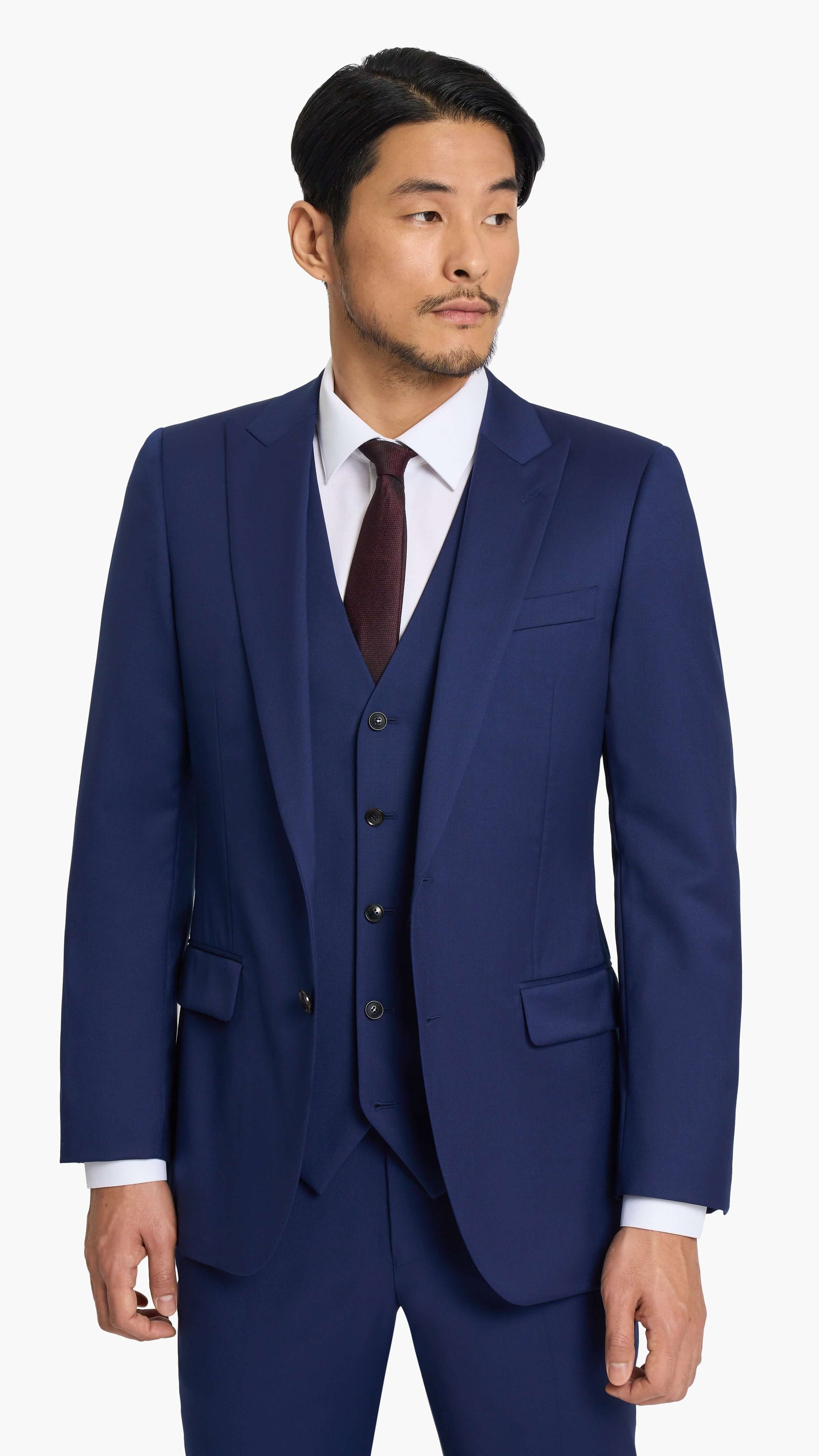 Reda Royal Blue Twill Custom Suit - Edit Suits Co.