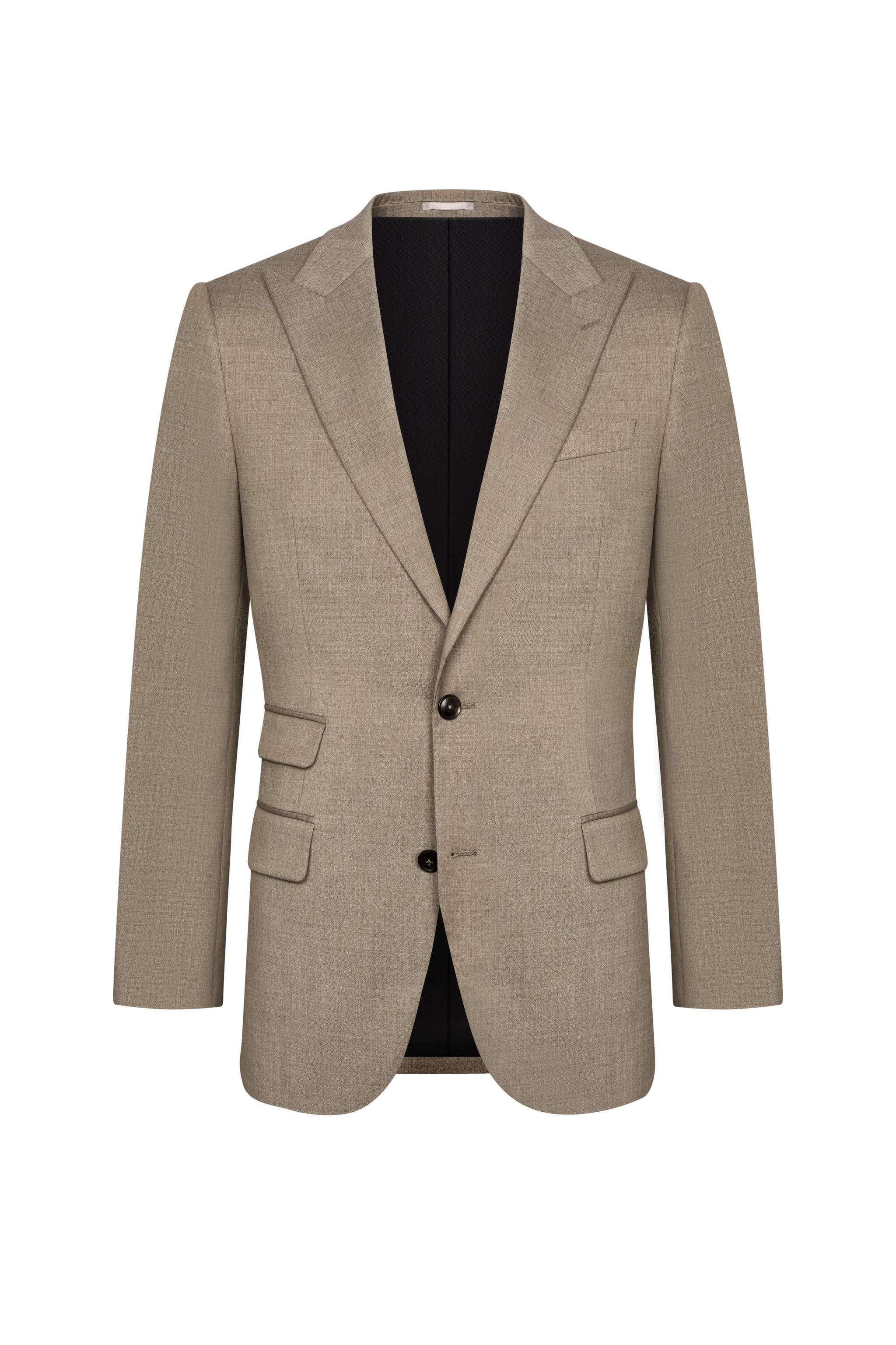 Reda Light Brown Twill Custom Suit - Edit Suits Co.