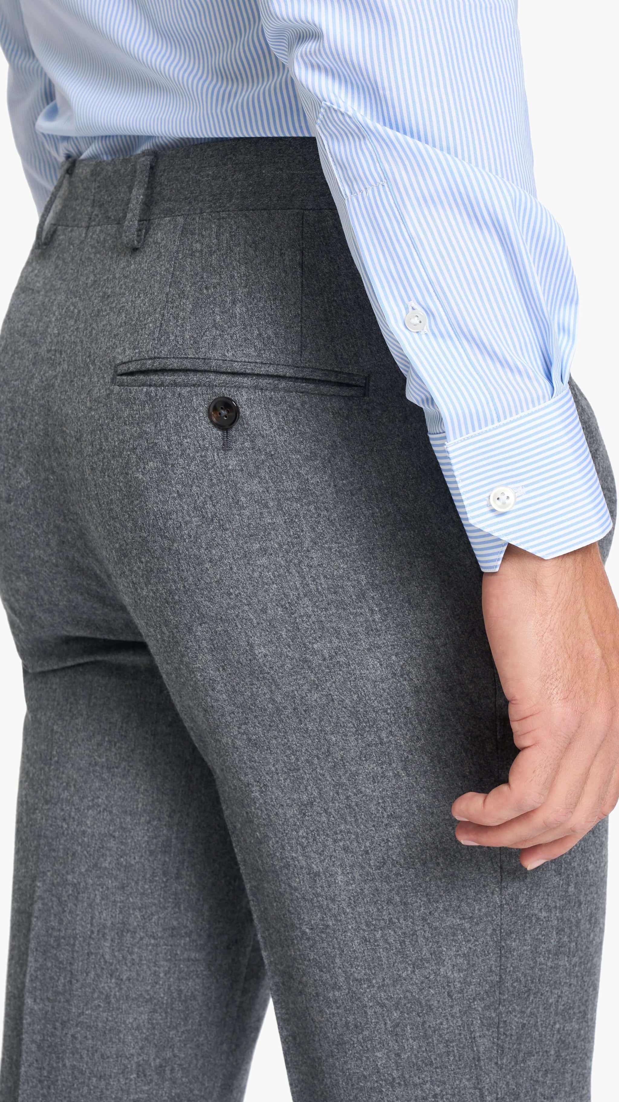 Reda Steel Grey Flannel Custom Suit - Edit Suits Co.