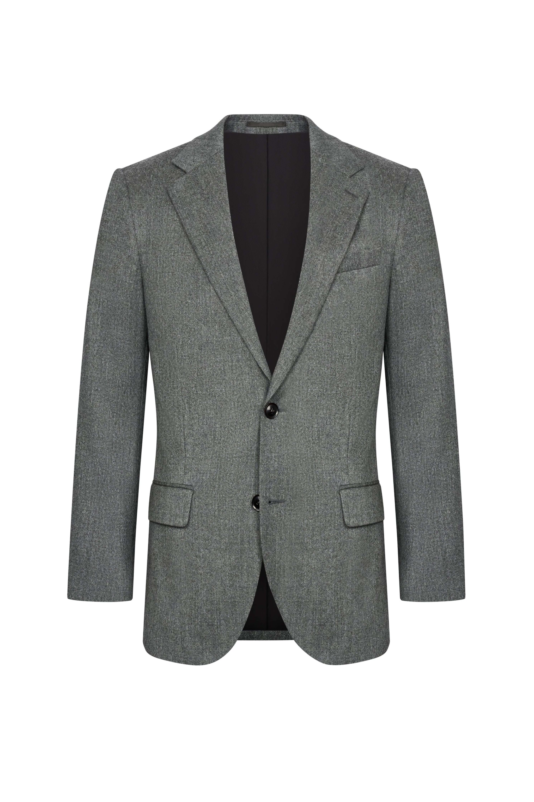 Reda Steel Grey Flannel Custom Suit - Edit Suits Co.