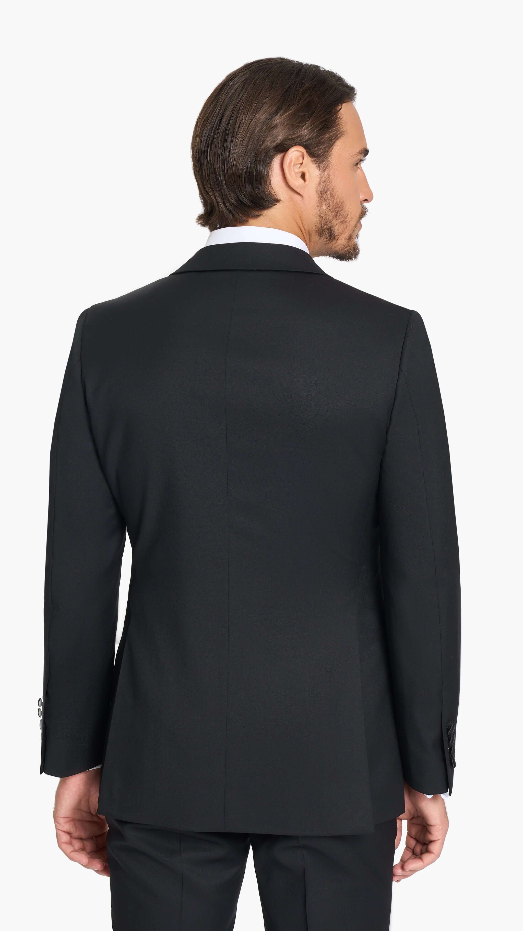 Reda Black Twill Custom Tuxedo Suit - Edit Suits Co.