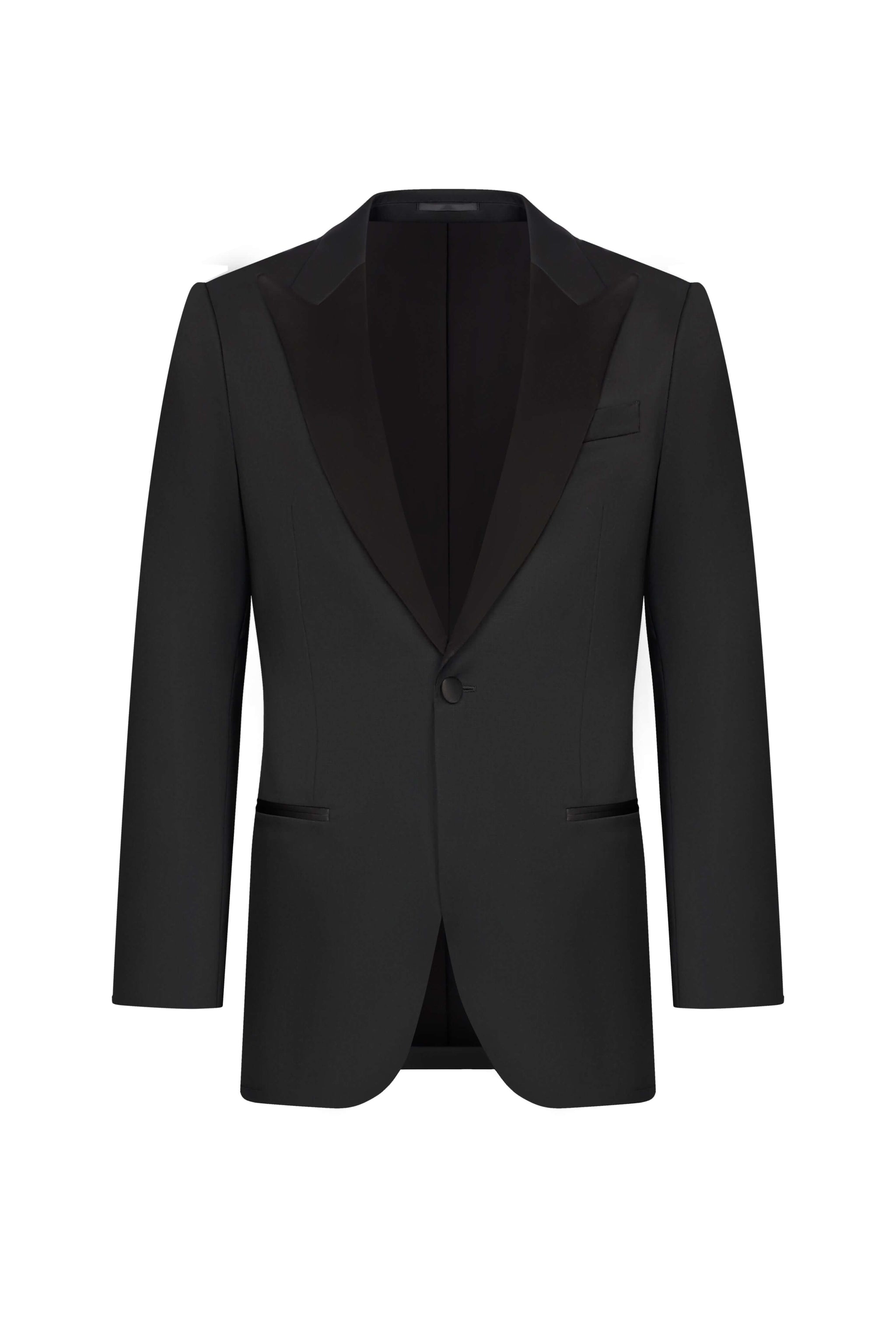 Reda Black Twill Custom Tuxedo Suit - Edit Suits Co.
