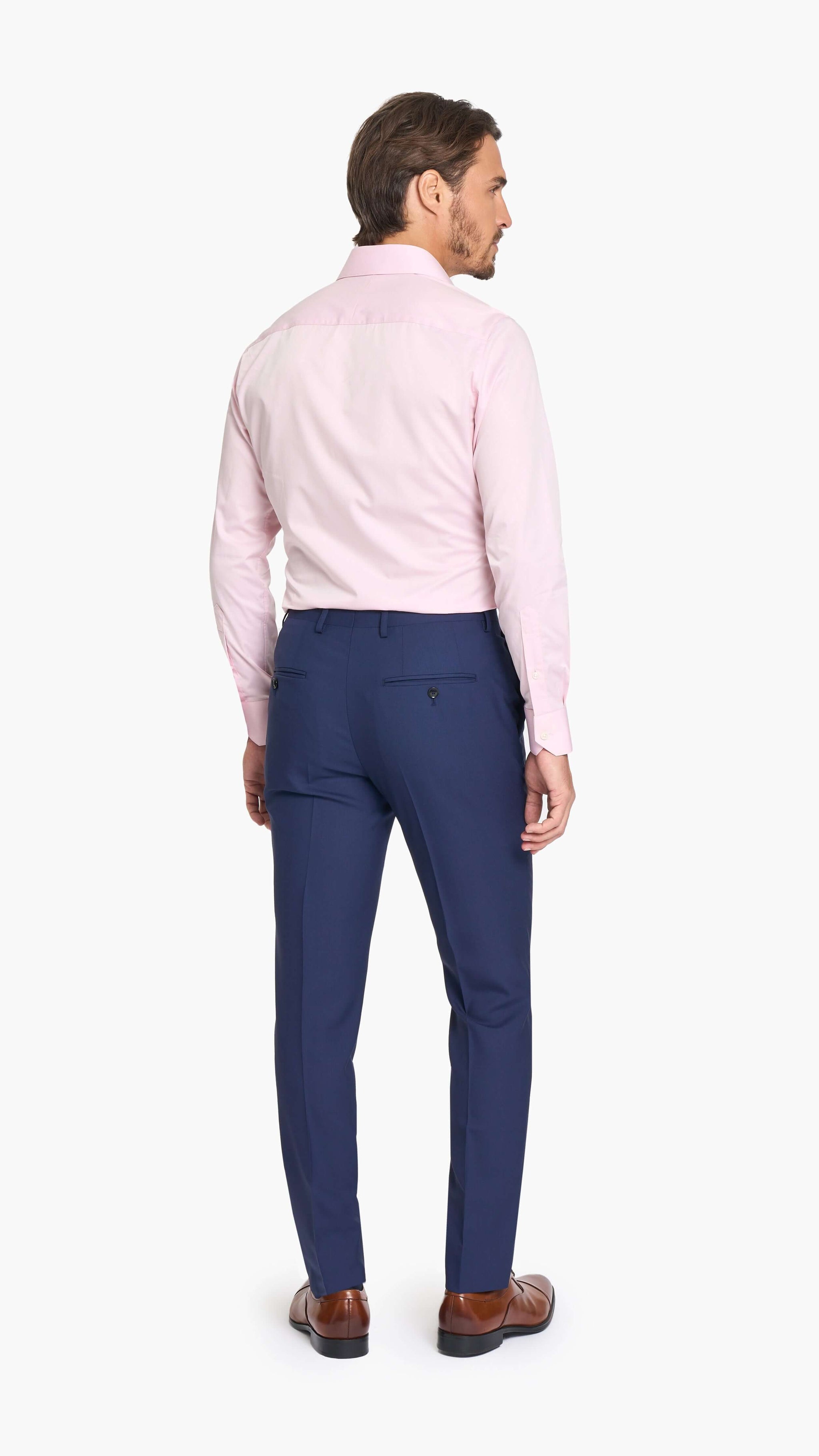 Scabal Royal Blue Plain Weave Custom Suit - Edit Suits Co.