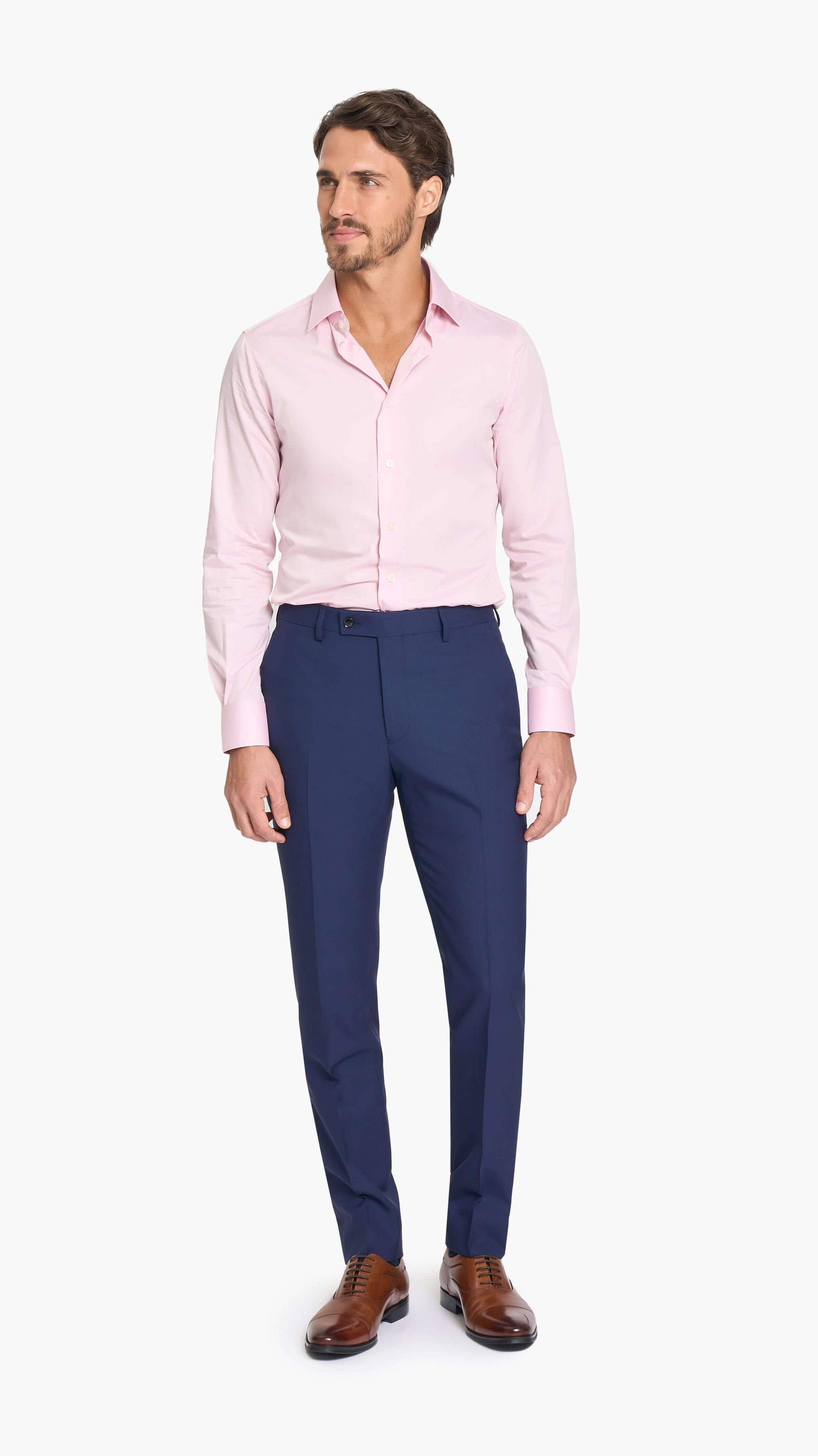 Scabal Royal Blue Plain Weave Custom Suit - Edit Suits Co.