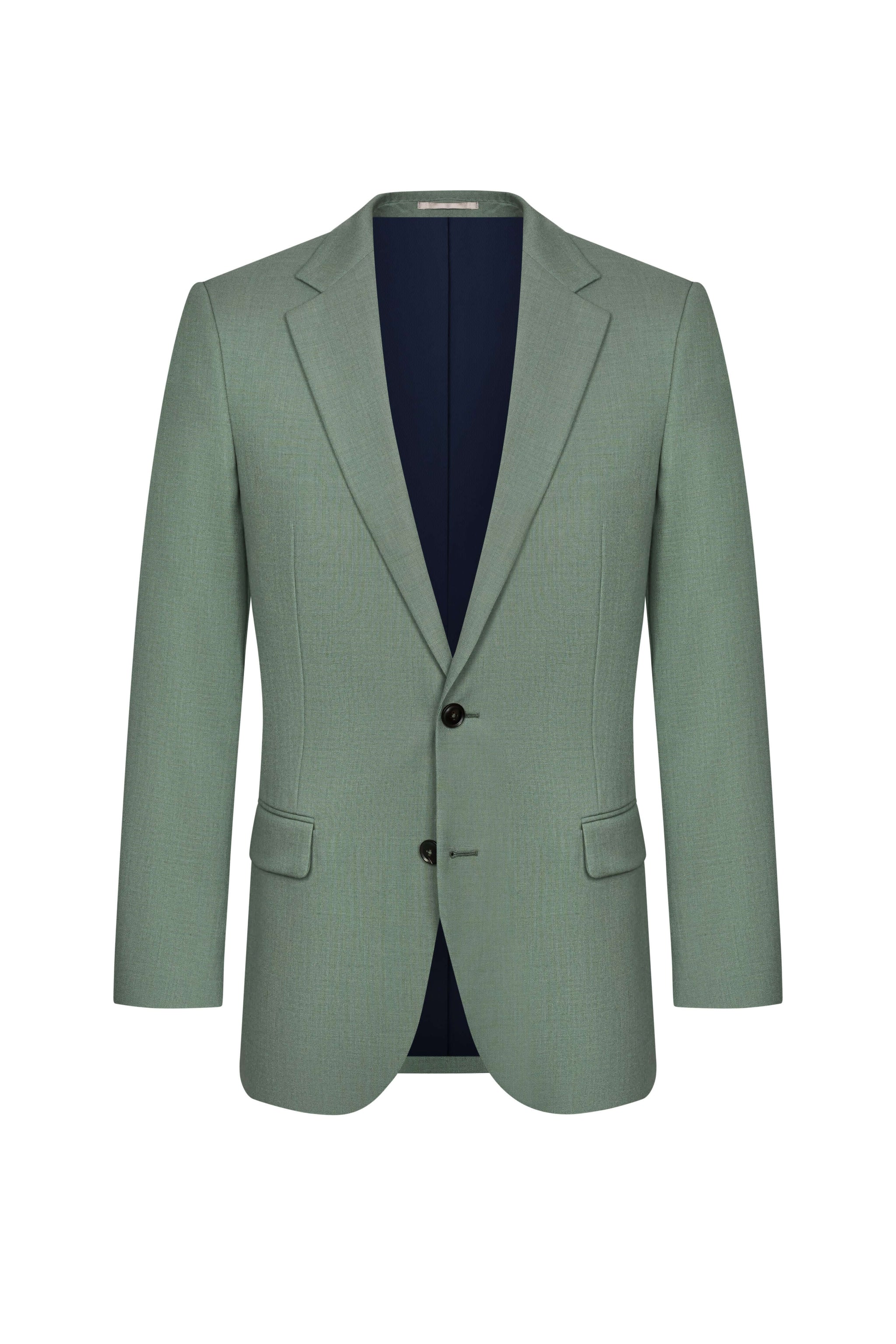 Holland & Sherry Sage Green Hopsack Suit | Edit Suits Co.