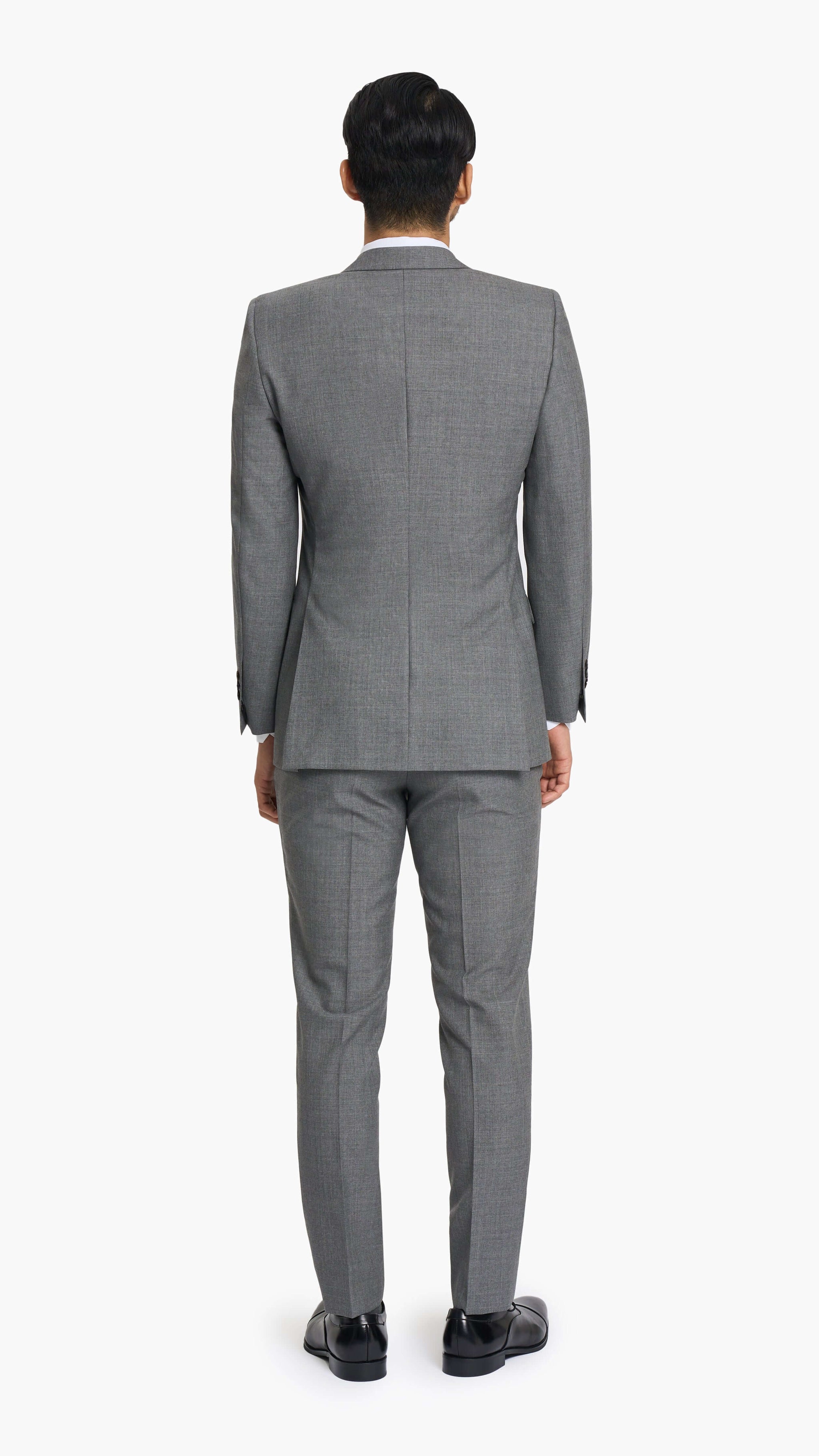 Custom Tailored Luxury Scabal Grey Suit | Edit Suits Co.