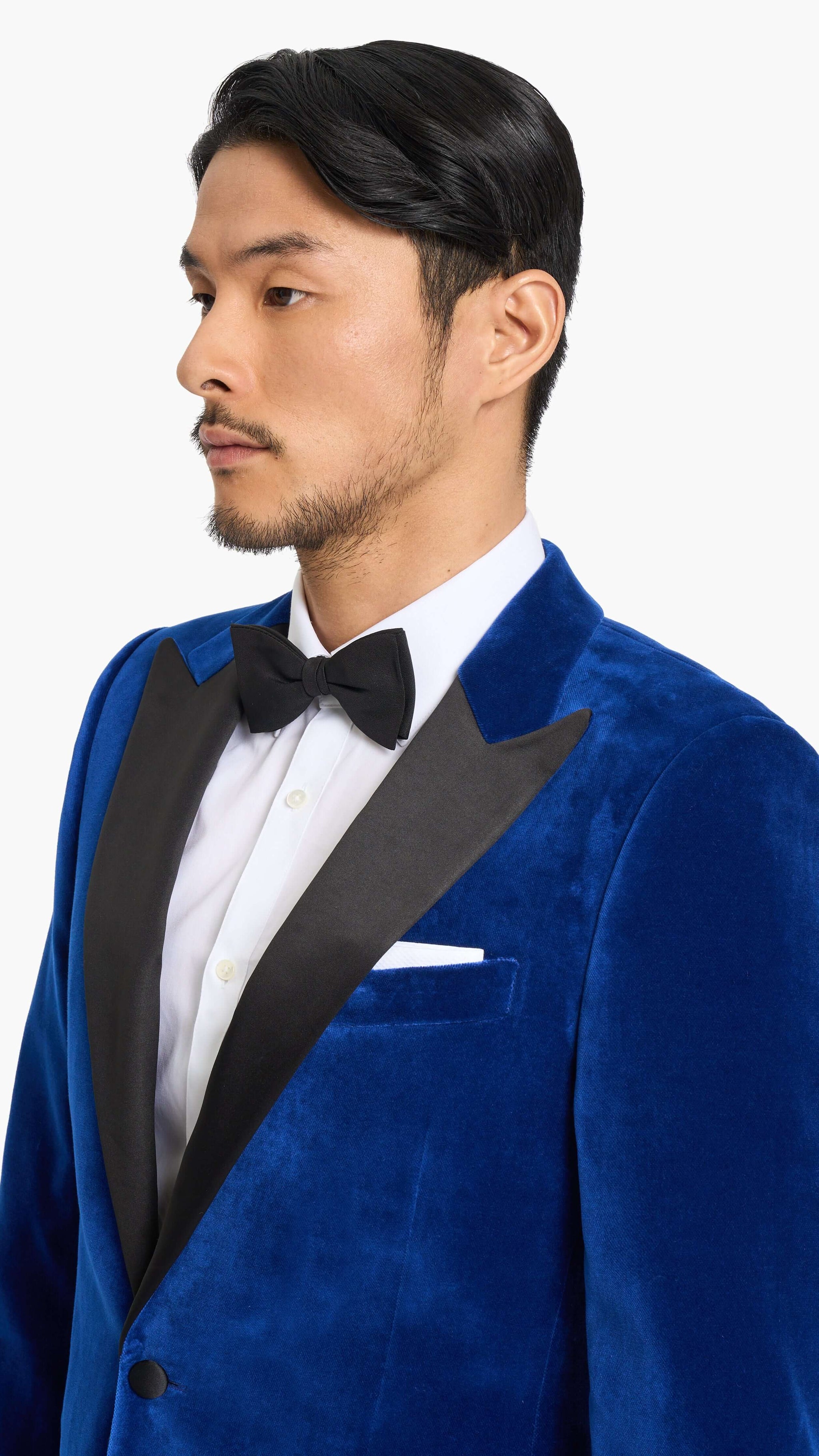 Scabal Saphire Blue Velvet Custom Tuxedo Jacket